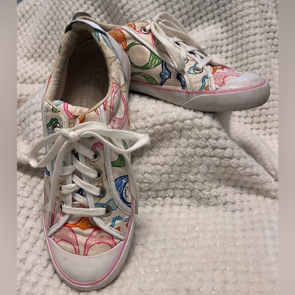 Coach Q195 Barrett Signature Multicolor Sneakers, Gen… - Gem